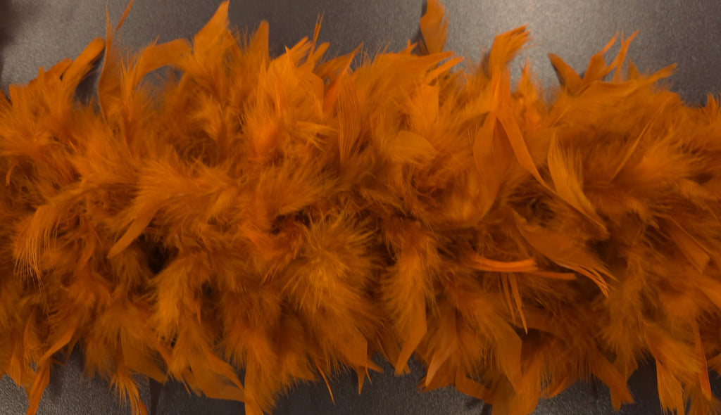 Feather Boa Luxe Rust – DK Fabrics