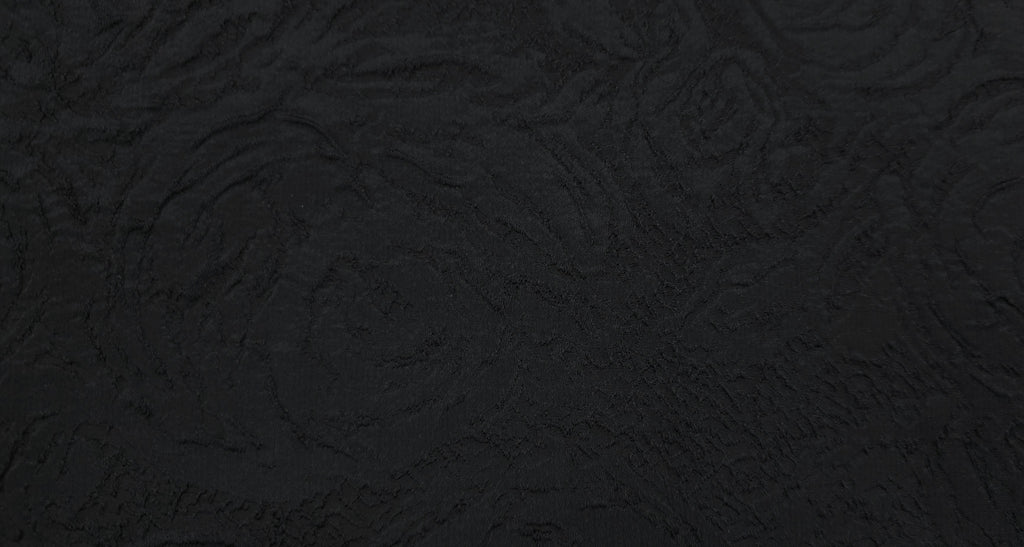 Embossed Jacquard Regal Black – DK Fabrics