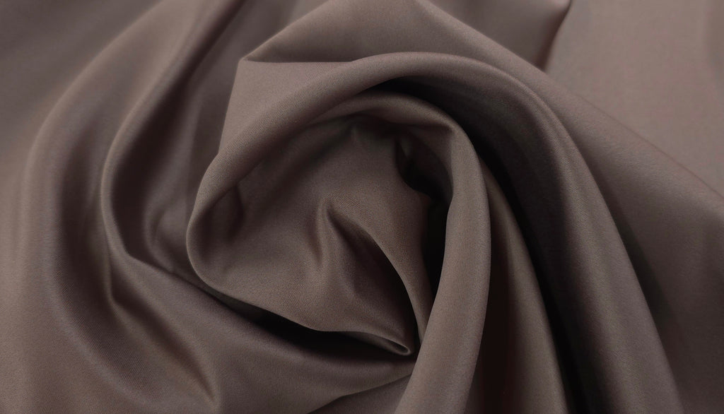 Delustered Satin Mocha – DK Fabrics