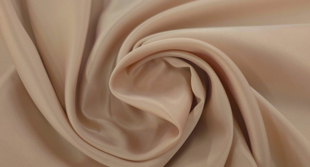 Medium Weight Delustered Satin Beige – DK Fabrics