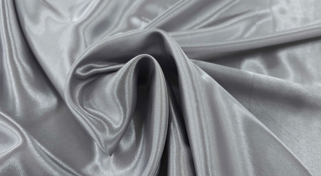 Polyester Satin Dark Silver – DK Fabrics