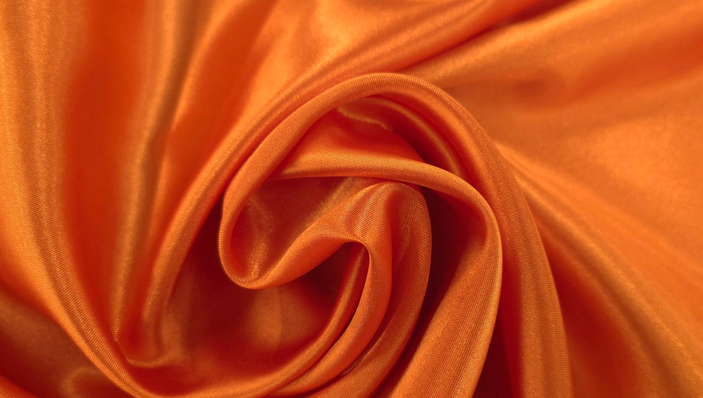 Polyester Satin Orange – DK Fabrics