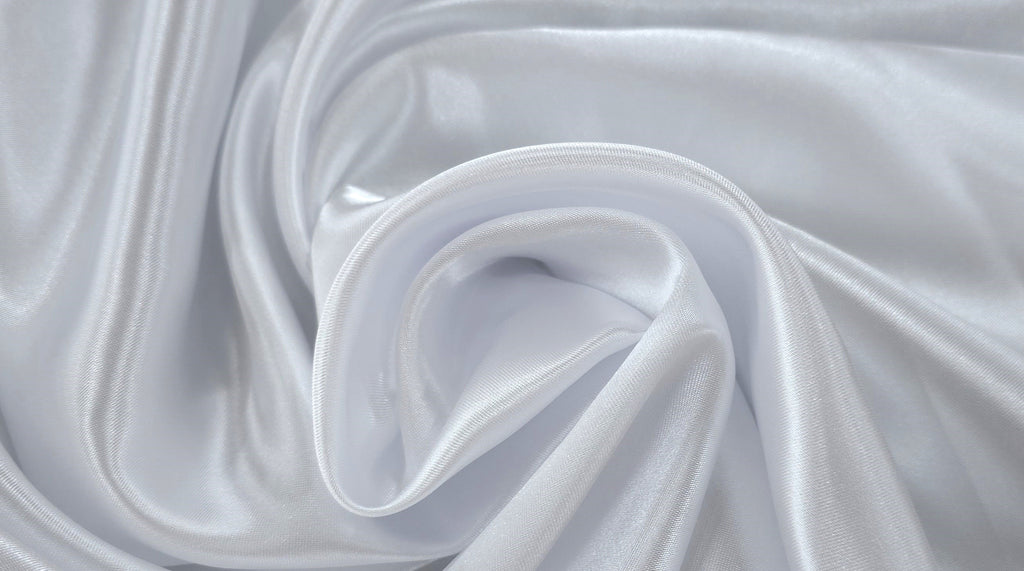 Polyester Satin White – DK Fabrics