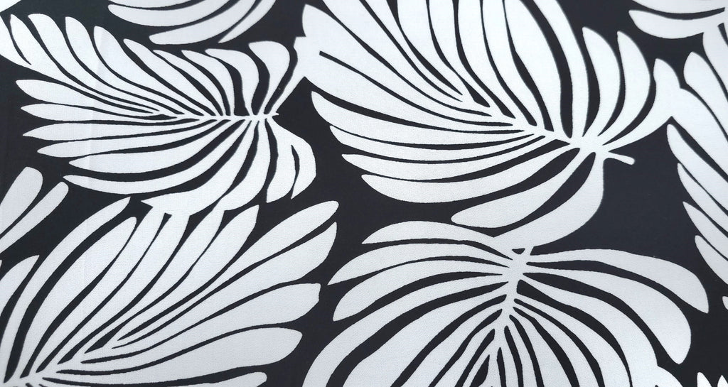 Printed Knit Mono Leaves – DK Fabrics