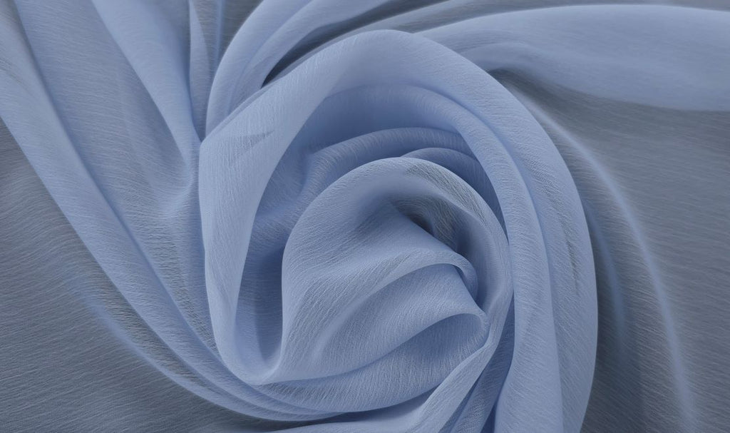 Promise Shot Chiffon Ice Blue – DK Fabrics
