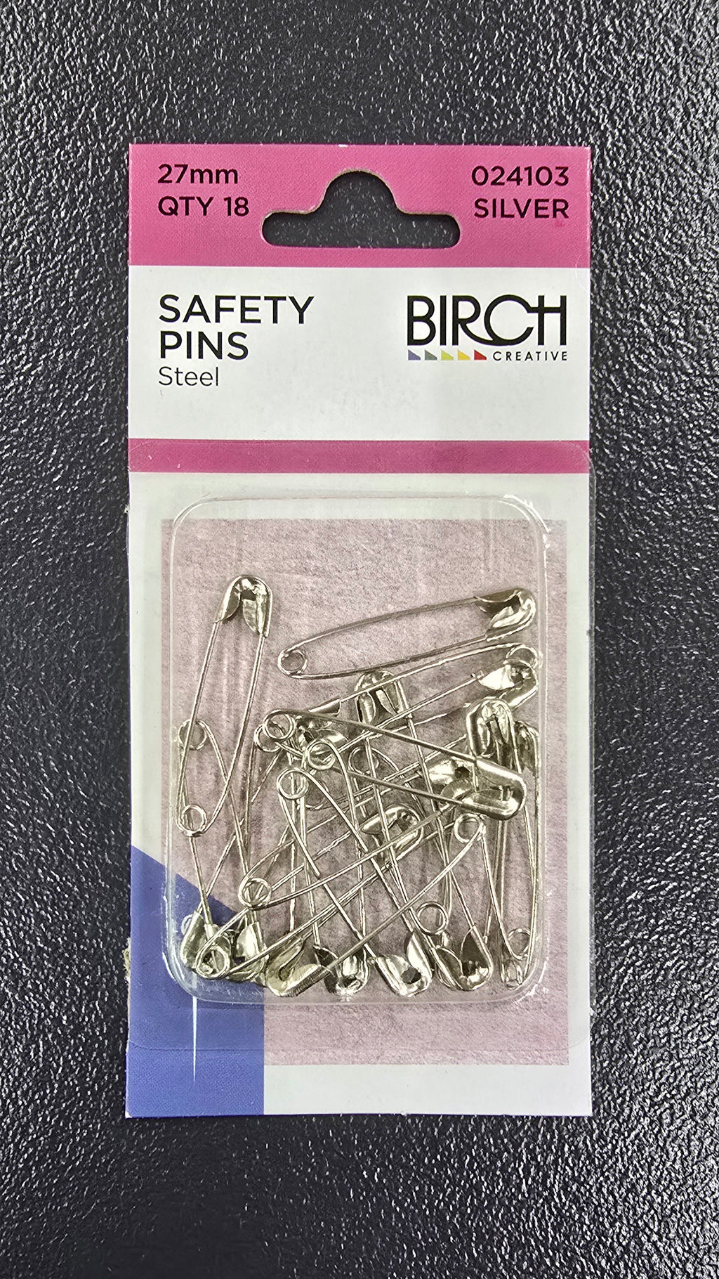 Safety Pins Silver 27mm – DK Fabrics