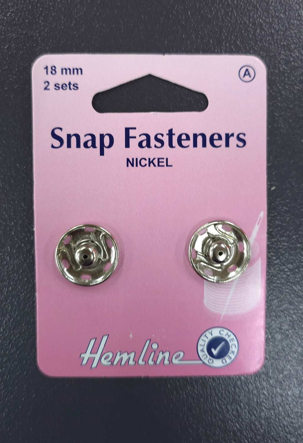 18mm Snap Fasteners Nickel – DK Fabrics