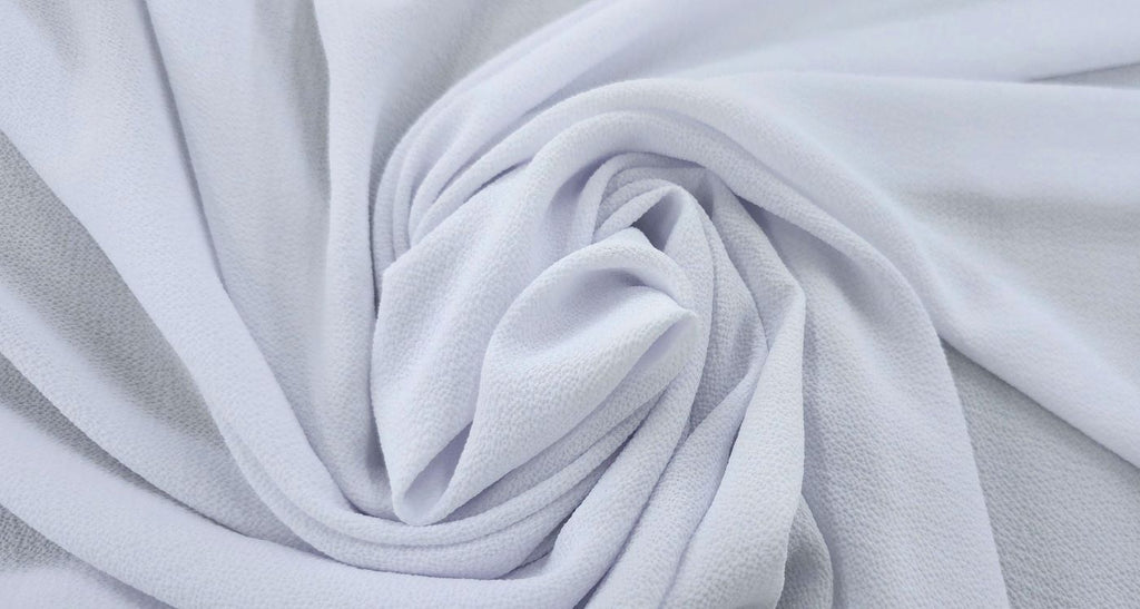 Textured Polyester White – DK Fabrics