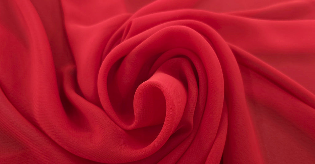Polyester Chiffon Crimson Red – DK Fabrics