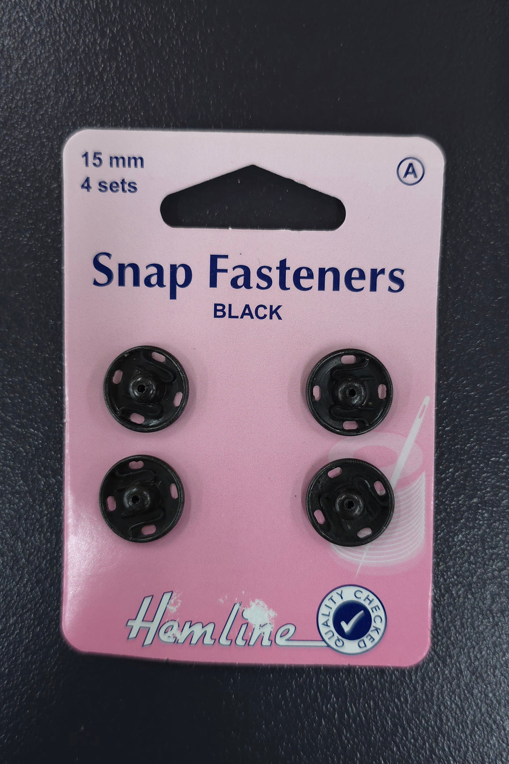15mm Snap Fasteners Black – DK Fabrics