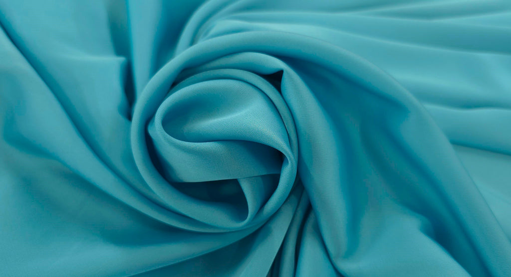 Stretch Satin Chiffon Sky – DK Fabrics