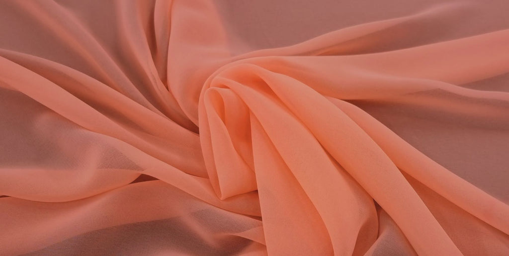 Polyester Chiffon Peach – DK Fabrics