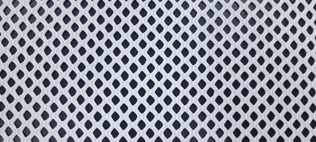 Stretch Mesh Large Hole Fishnet White – DK Fabrics