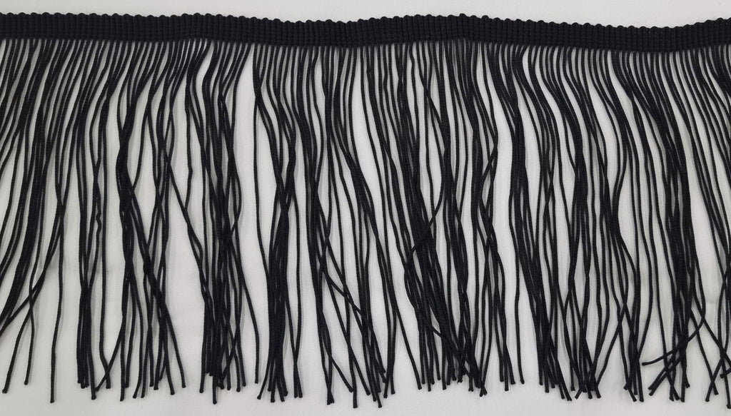 Black Fringe 13cm – DK Fabrics