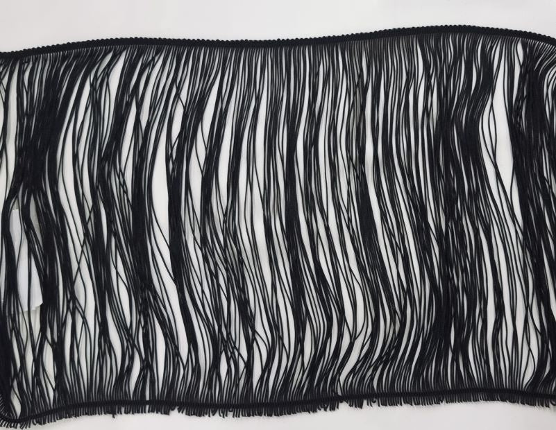 Fringe Black 25cm – DK Fabrics
