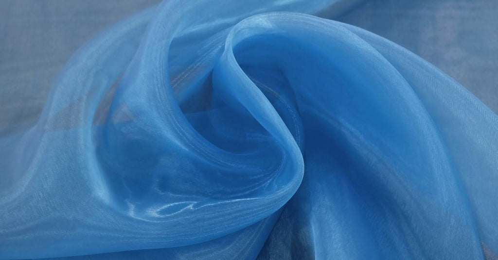 Glass Organza Aqua – DK Fabrics
