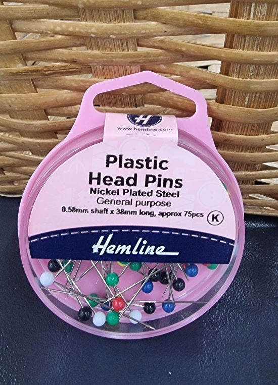 Plastic Head Pins – DK Fabrics