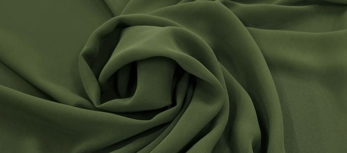 Polyester Chiffon Moss Green – DK Fabrics
