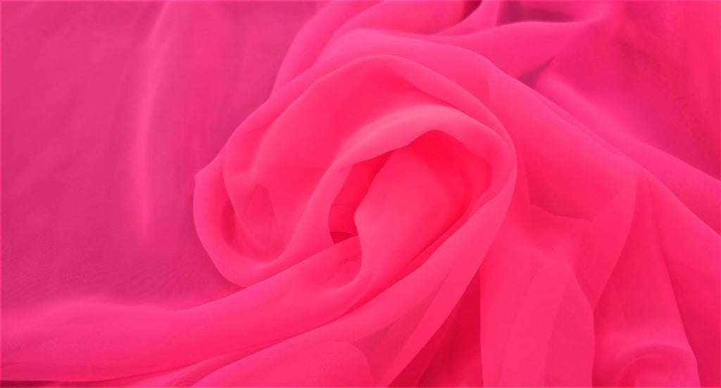 Polyester Chiffon Neon Pink – DK Fabrics