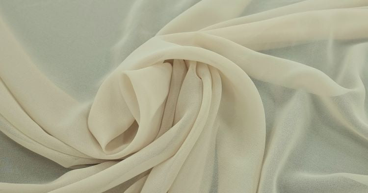 Polyester Chiffon Oat – DK Fabrics