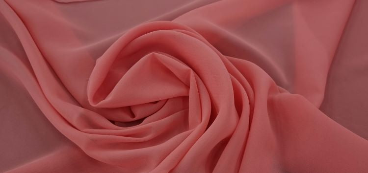 Polyester Chiffon Salmon – DK Fabrics