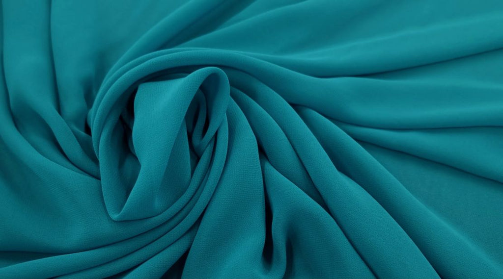 Polyester Chiffon Teal – DK Fabrics