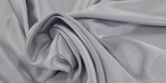 Polyester Satin Light Silver – DK Fabrics