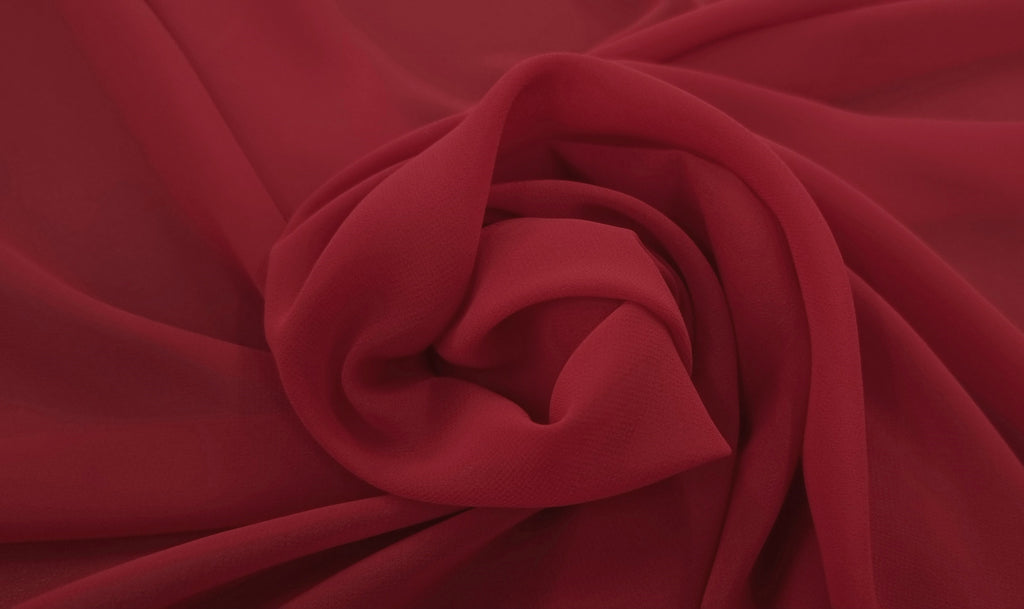 Polyester Chiffon Vintage Red – DK Fabrics