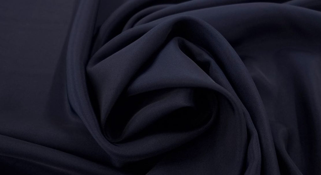 Polyester Faille Navy – DK Fabrics