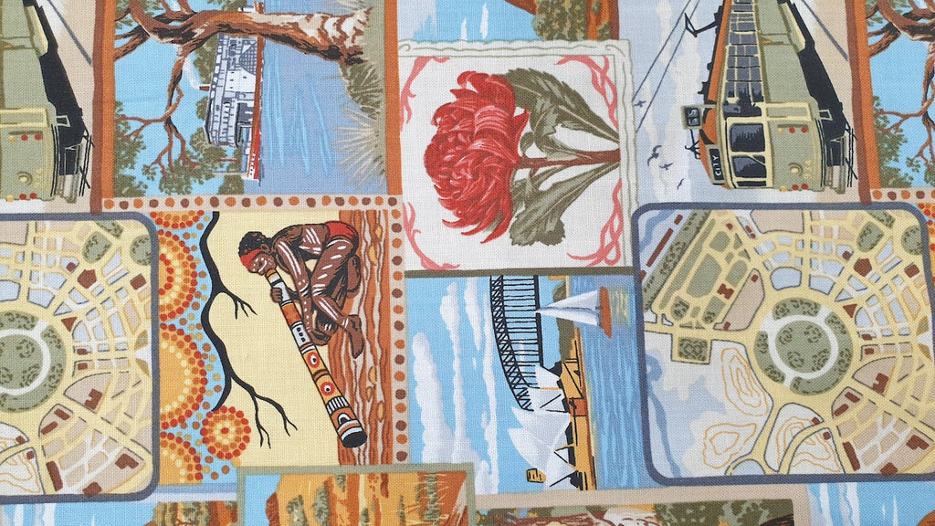 Printed Cotton Aussie Icons – DK Fabrics