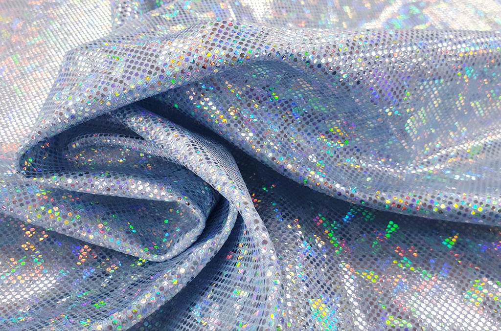 Shattered Glass Lycra Light Blue – DK Fabrics