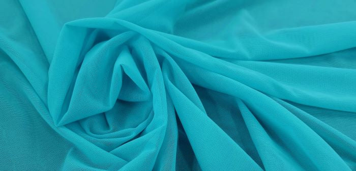 Stretch Mesh Capri Blue – DK Fabrics