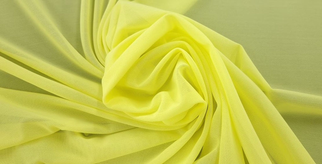 Stretch Mesh Lemon – DK Fabrics