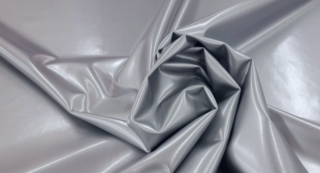 Stretch PVC Silver – DK Fabrics
