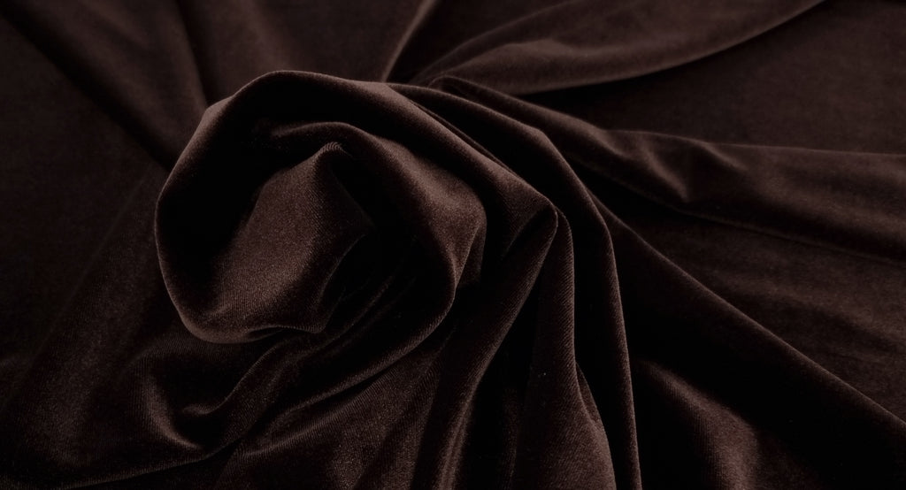 Stretch Velvet Mocha – DK Fabrics