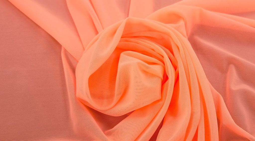 Stretch Mesh Peach – DK Fabrics