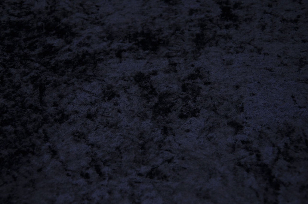 Crushed Velvet Navy – DK Fabrics